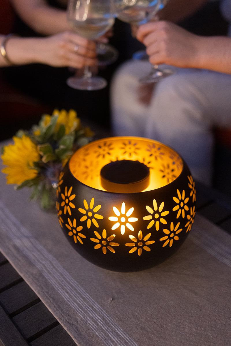 Solar Fire Bowl - Flickering Landscape Decoration Flame Light