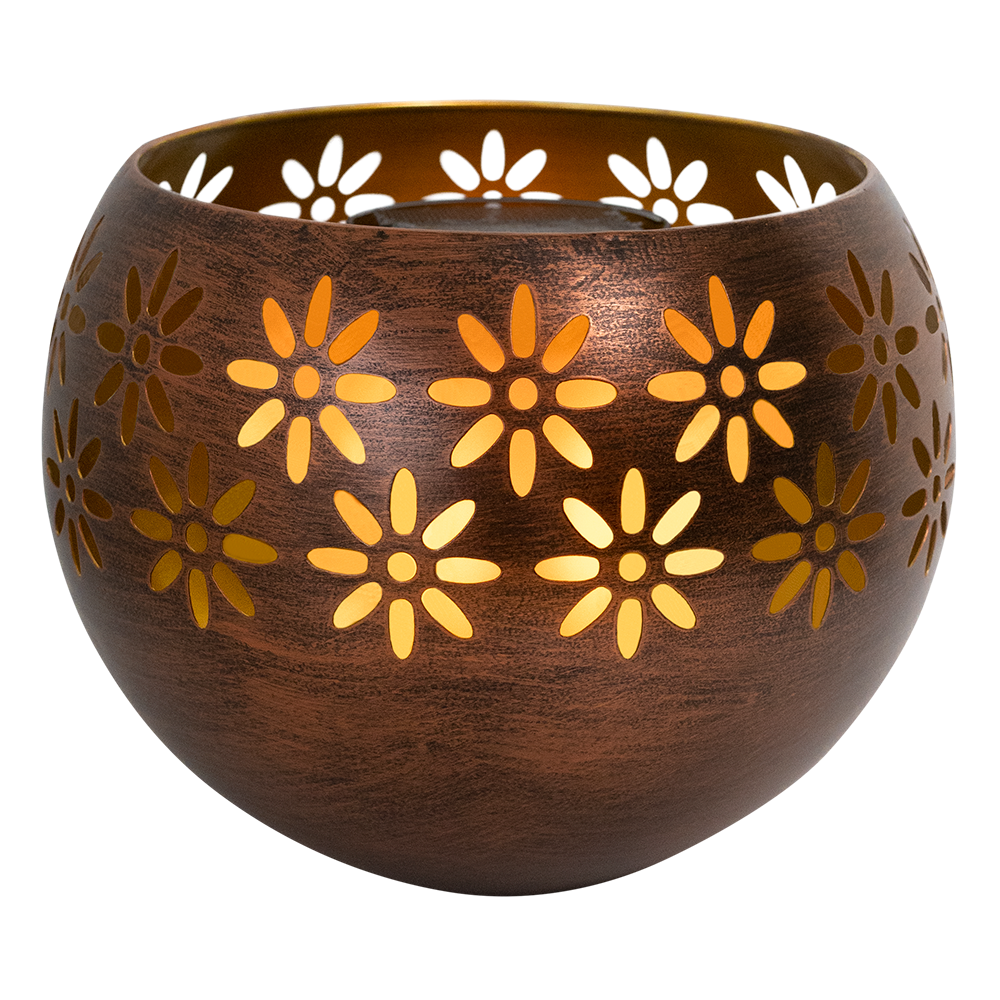 Solar Fire Bowl - Flickering Landscape Decoration Flame Light